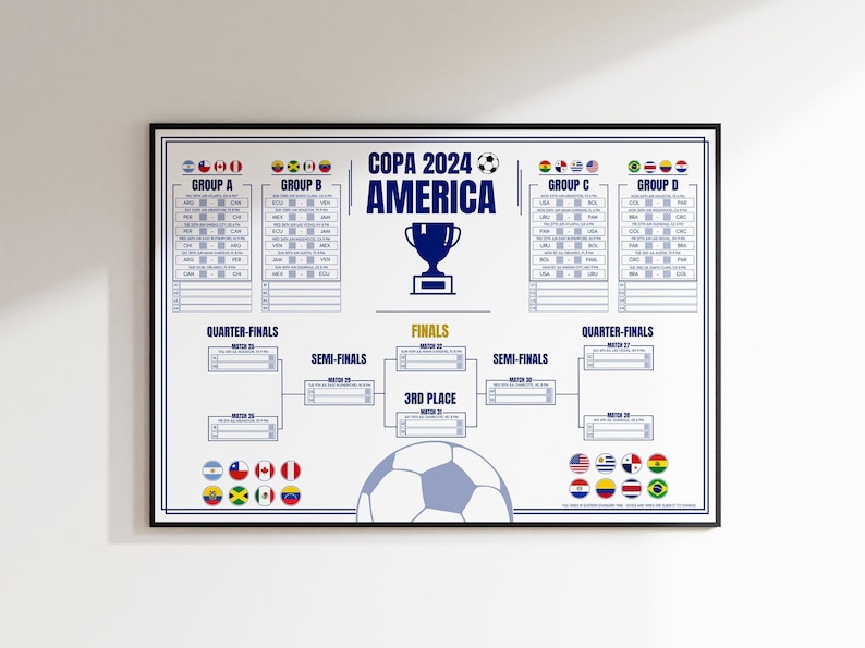 COPA America 2024 USA Football Schedule With Location and Times as ...