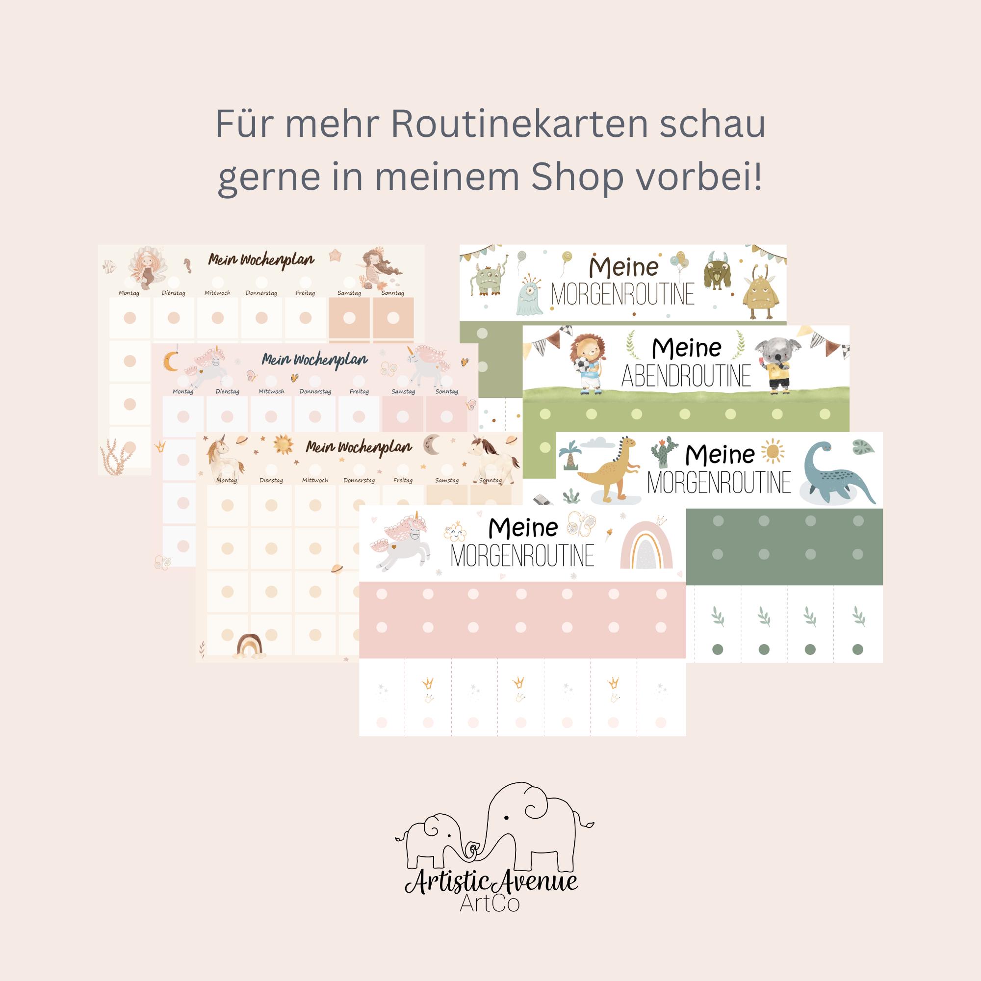 Morning and Evening Routine Chart for Kids Safari | Montessori Inspired ...