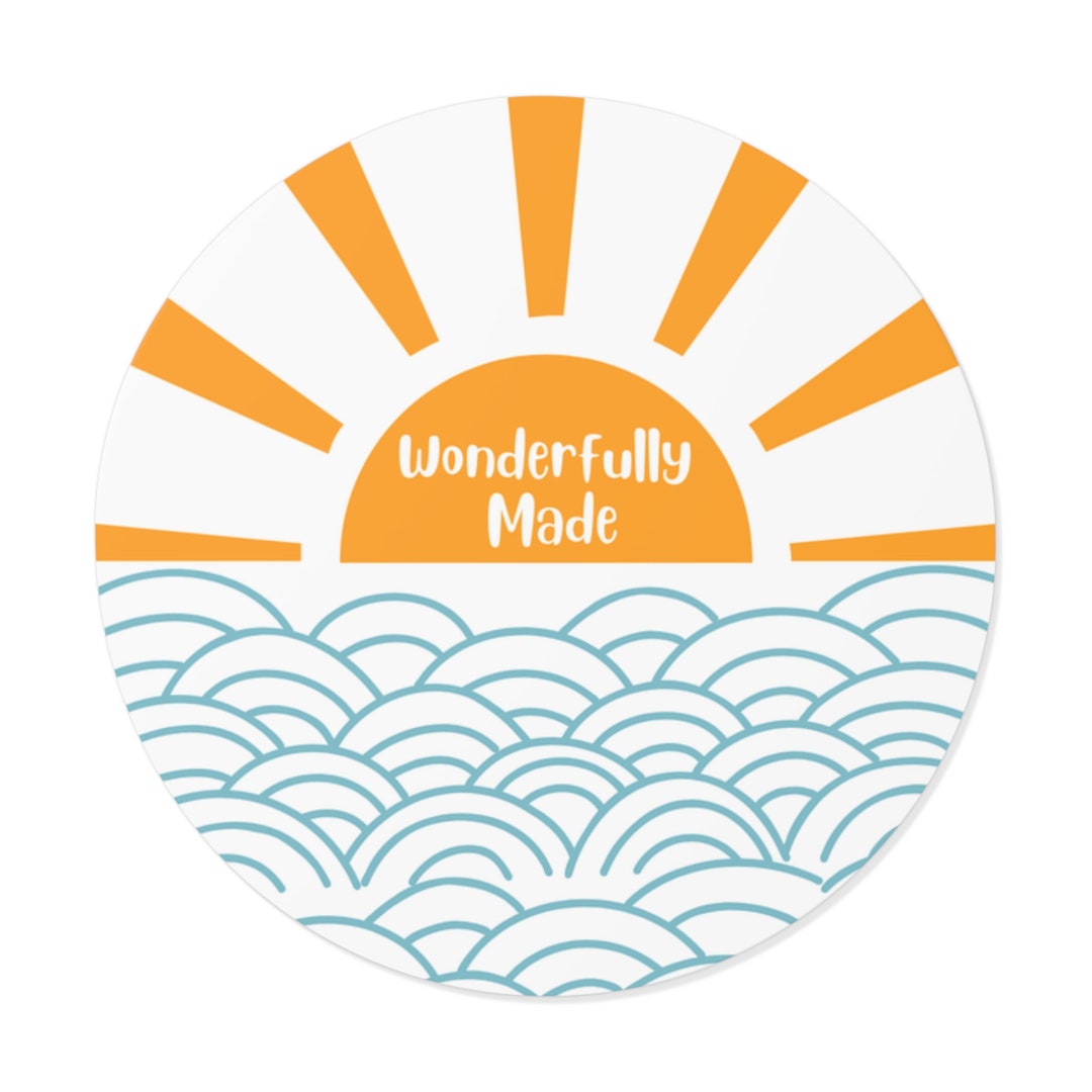 Scripture Sticker for Kids, Round Faith Sticker, Sun Sticker, Easy Peel ...