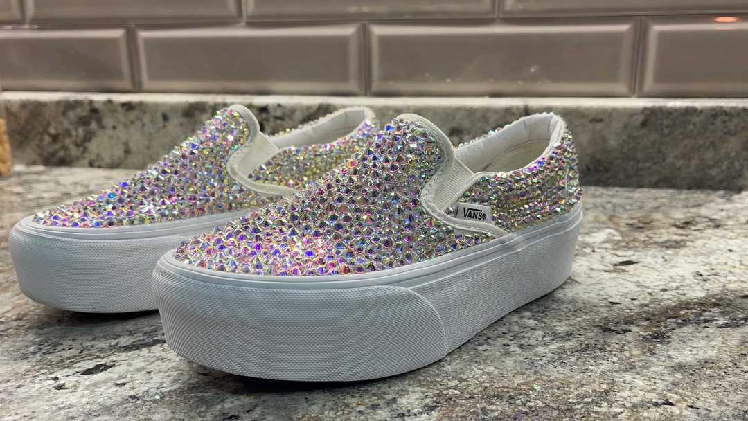 Bling Vans Platforms - Etsy