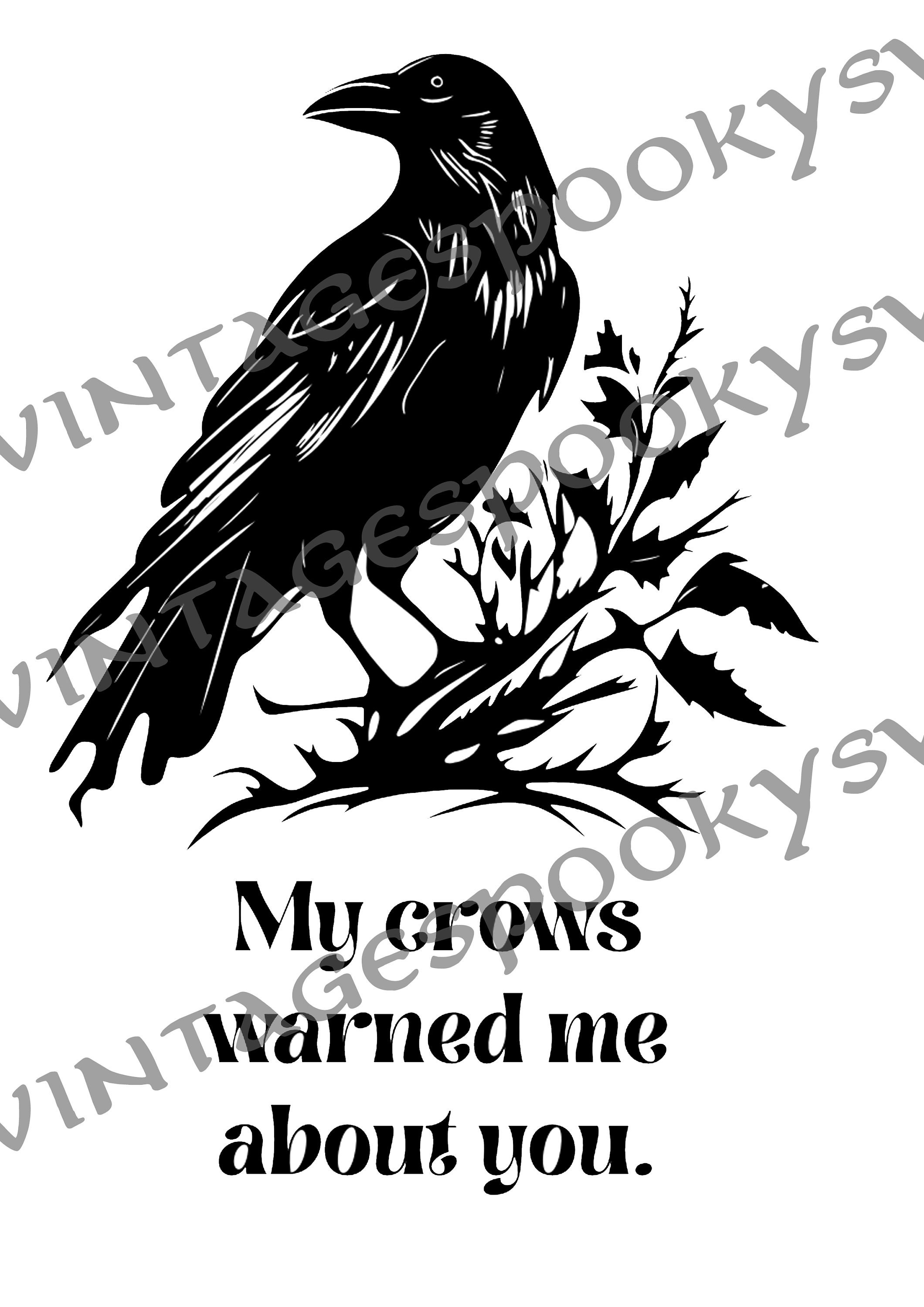 Crows, Corvids, Corvidcore, SVG, PNG, Sublimation, Witchycore, Cute Svg ...