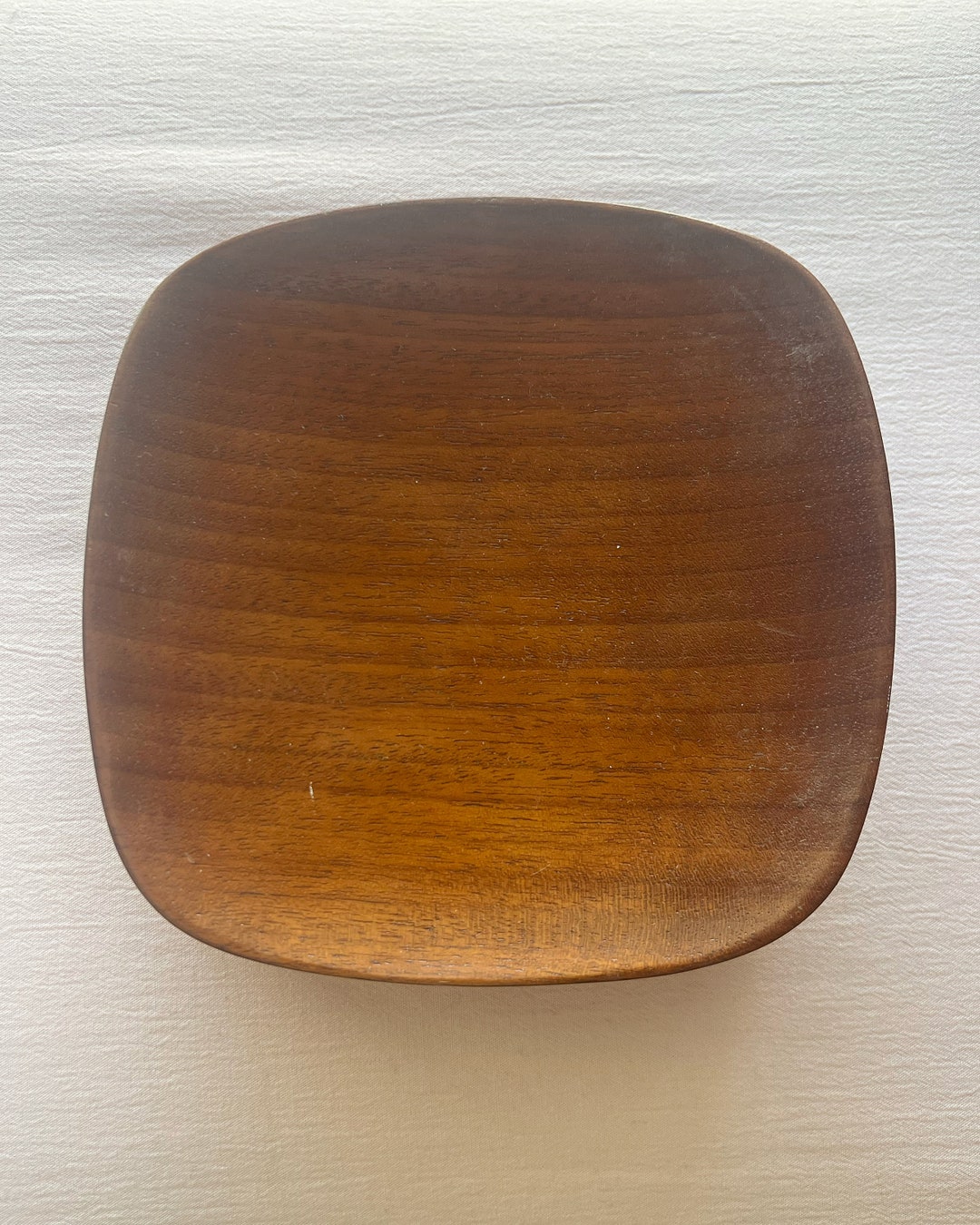 Vintage Wooden Appetizer Plates, Set of 3 - Etsy