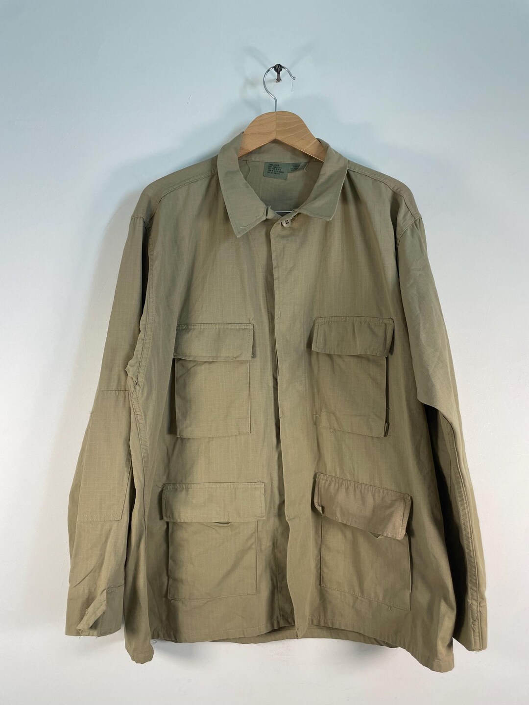 Vintage Military BDU Jacket Cotton Beige (size: XL) Made in USA - Etsy