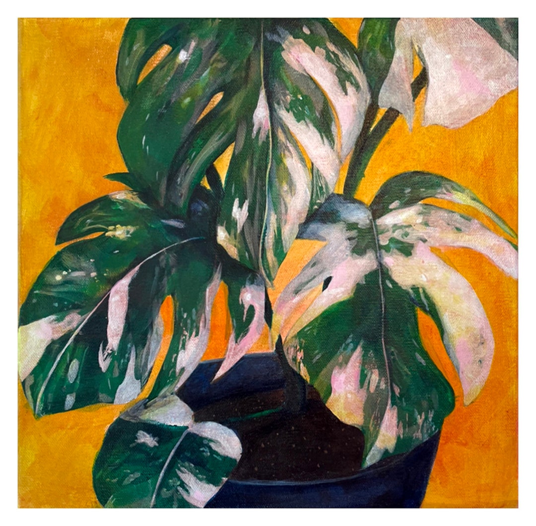 Custom Plant Painting, Personalized Painting, Greenery Home Decor ...