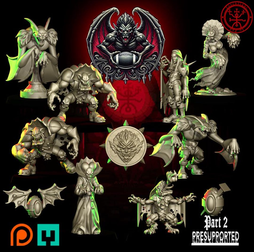 Fantasy Football Miniatures - Vampires "the Bloodpact" Team Part 2 ...