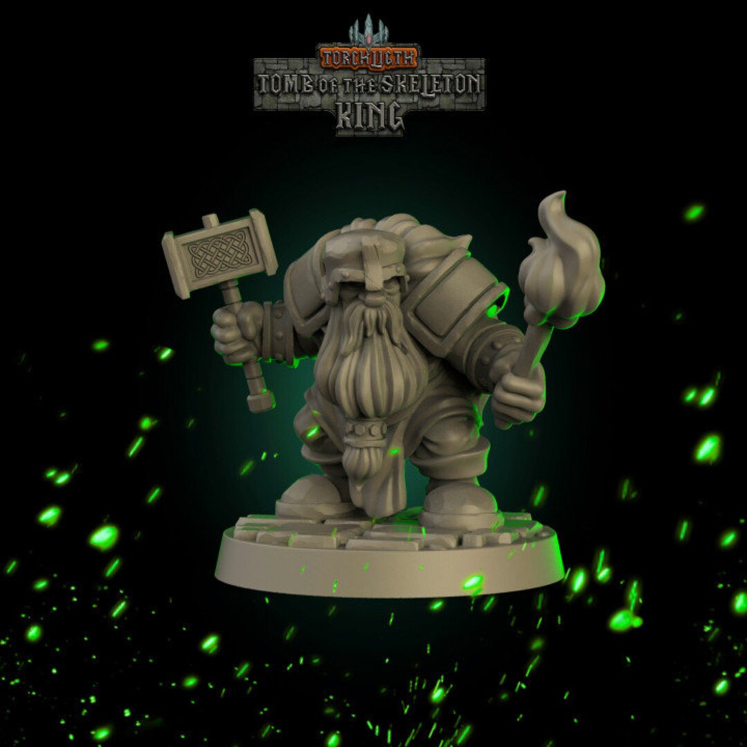 Dungeons & Dragons Proxy Dwarf Soldier Torchlight - Etsy