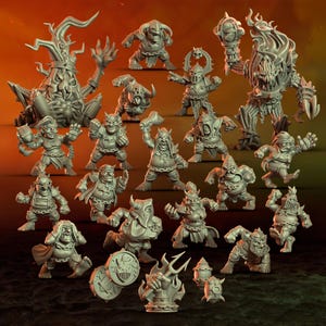 Fantasy Football Miniatures - Chaos Halflings "infernal Folks" Team ...