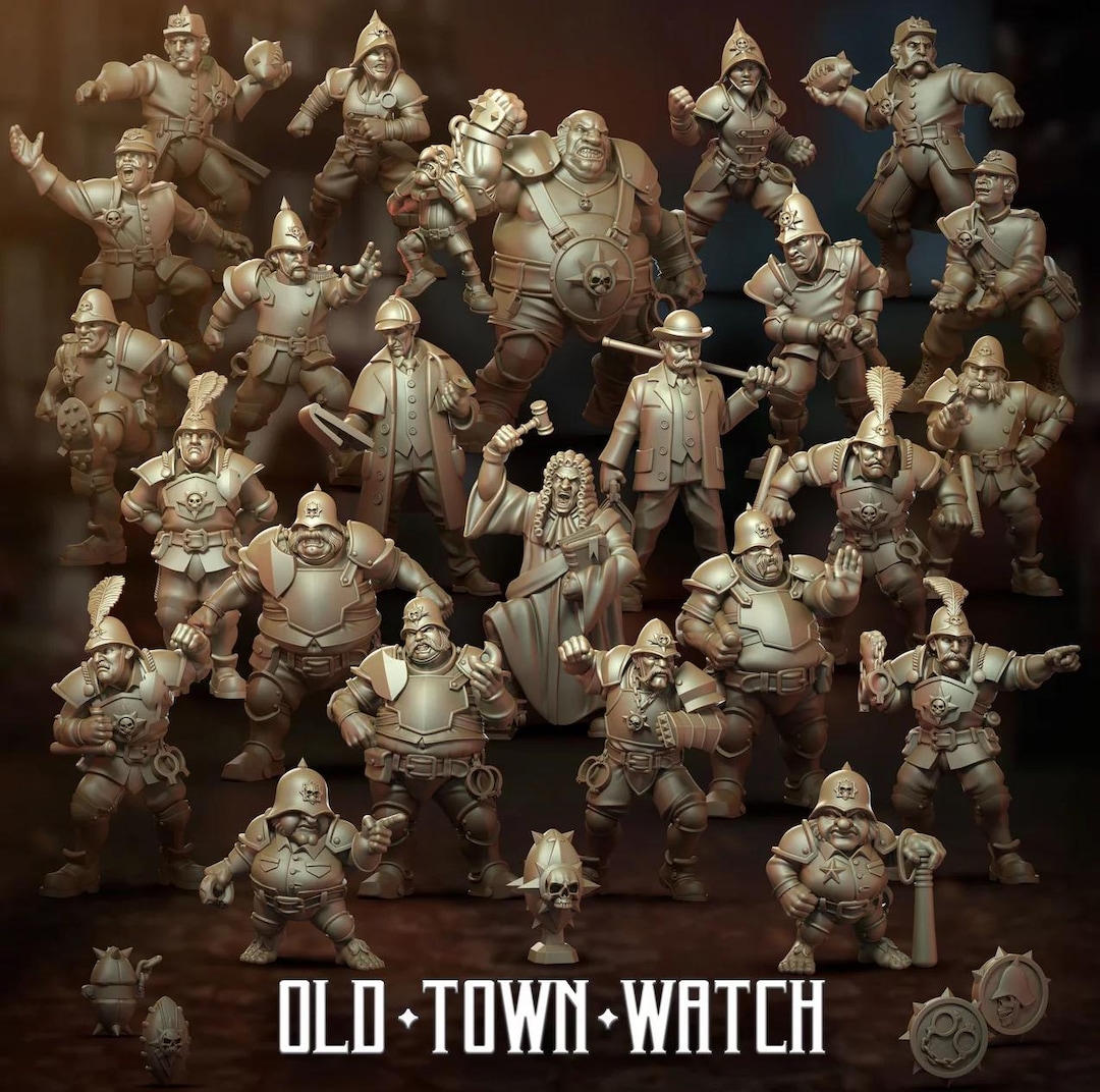 Fantasy Football Miniatures - Human "old Town Watch" Team - Punga - Etsy