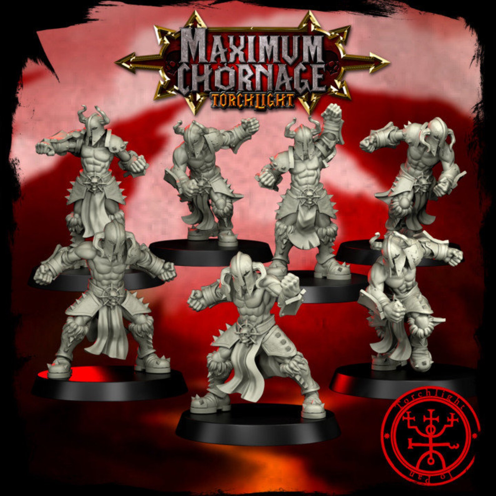 Fantasy Football Miniatures - Khorne "maximum Chornage" Proxy Team ...