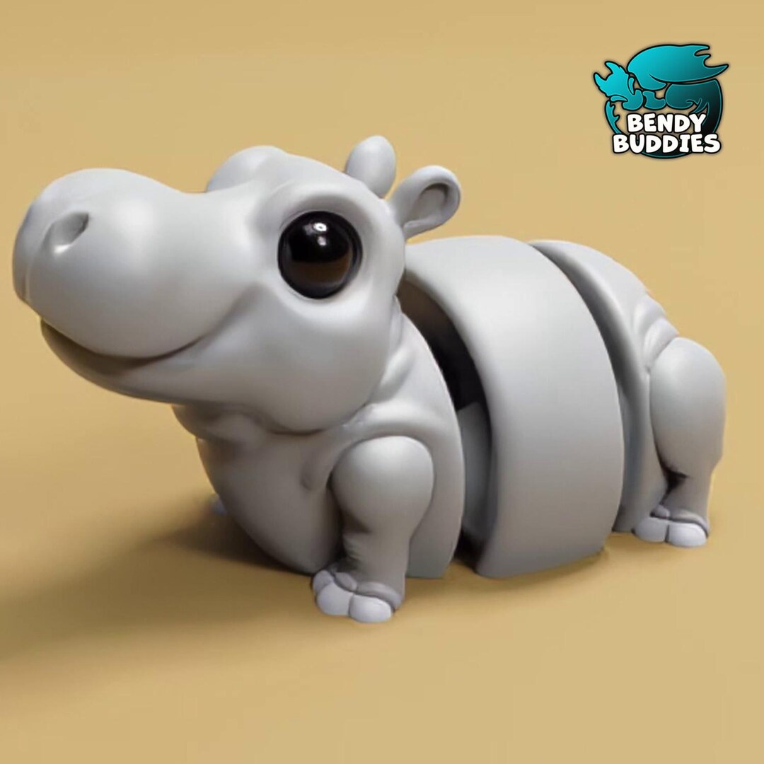 Articulated Animals - Wobble Hippo - Bendy Buddies - Etsy