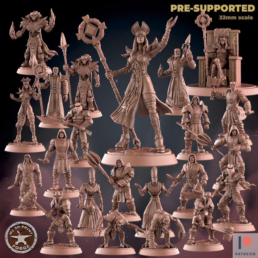 Warcraft Miniatures - Scarlet Monastery - My3dprintforge - Etsy