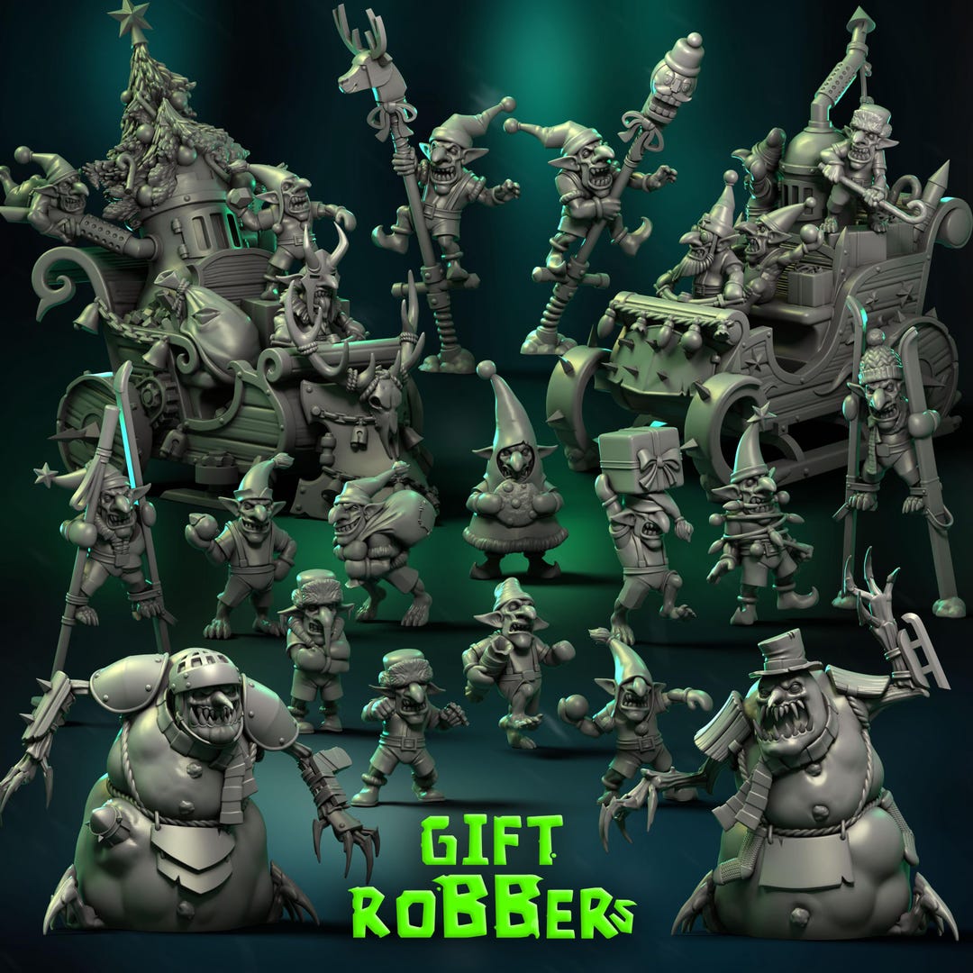 Fantasy Football Miniatures - Snotlings "gift Robbers" Team - Punga - Etsy