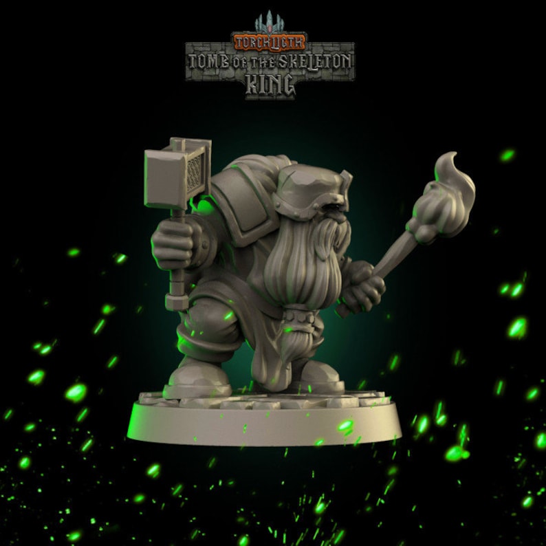 Dungeons & Dragons Proxy Dwarf Soldier Torchlight - Etsy