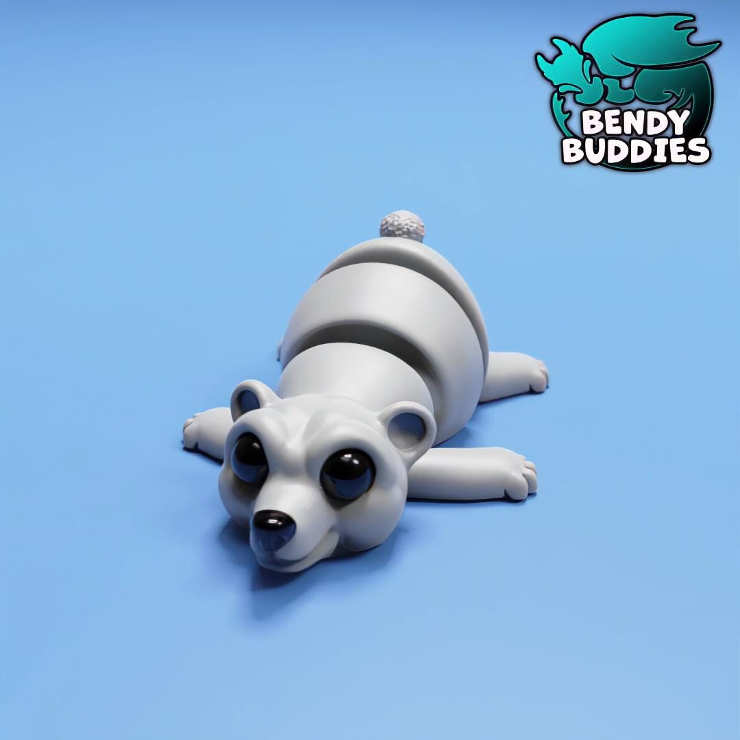 Articulated Animals - Paolo the Polar Bear - Bendy Buddies - Etsy