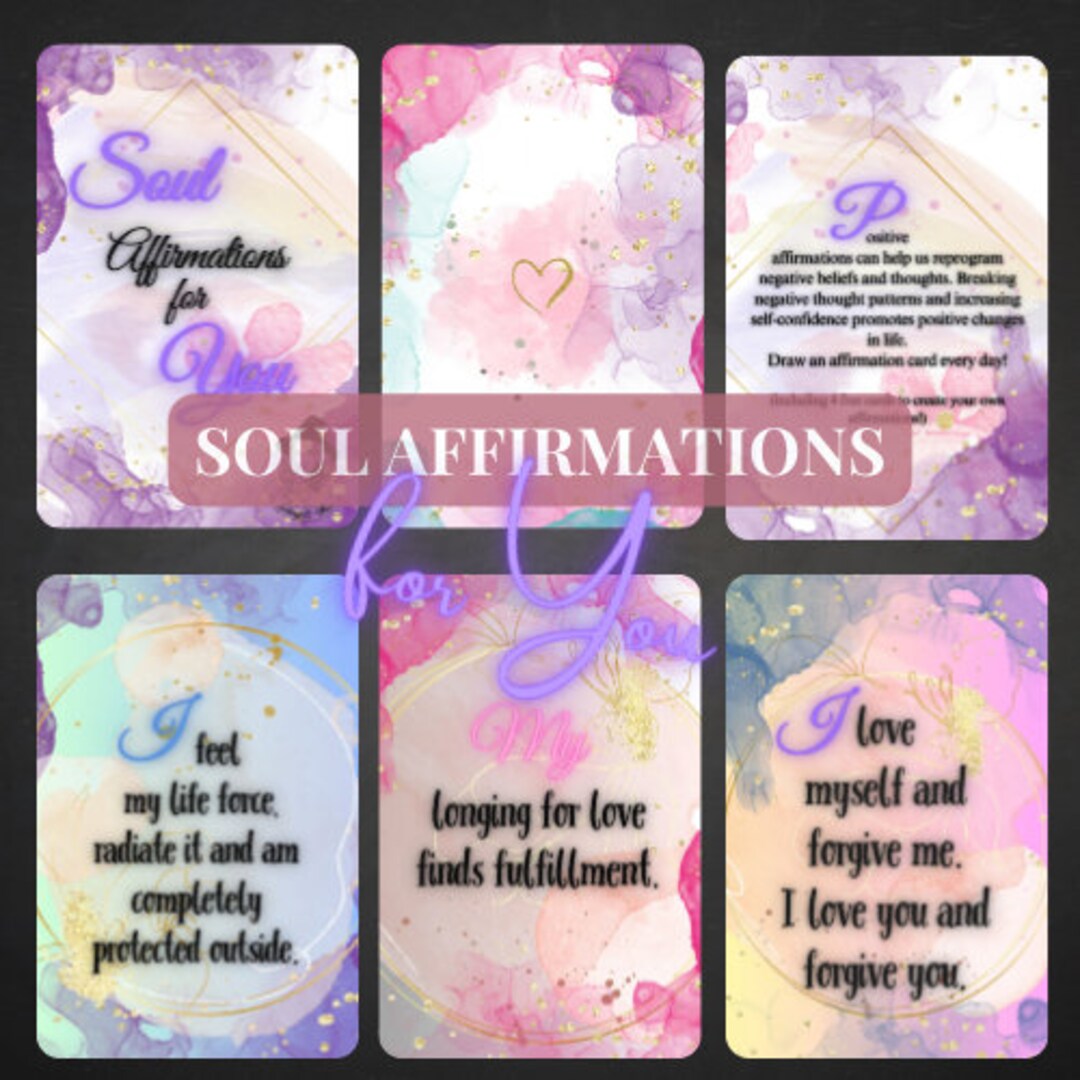 Affirmation Cards, Positive Mindset Cards, Bravery Cards, Set of Cards ...