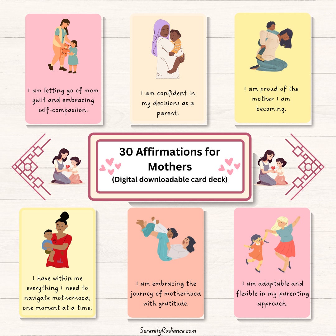 Mom Affirmations for Mothers Grandma Aunt Self-care Gift Mother's Day ...