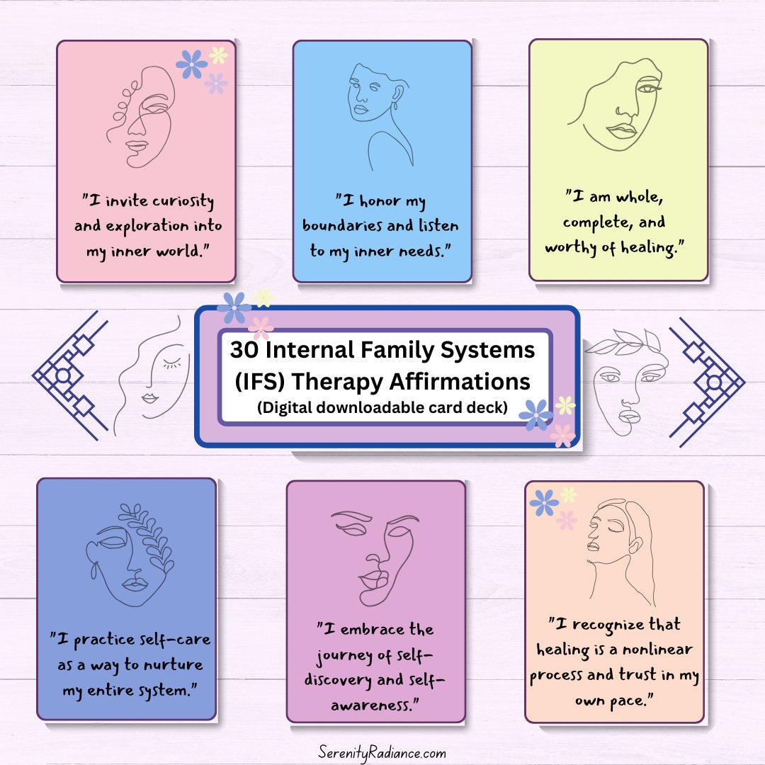 IFS Therapy Affirmation Cards: Internal Family Systems, Emotional ...