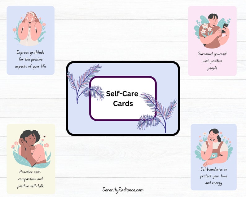 30 Self Care Cards Pack, Empowerment Affirmation Deck, Self Discovery ...