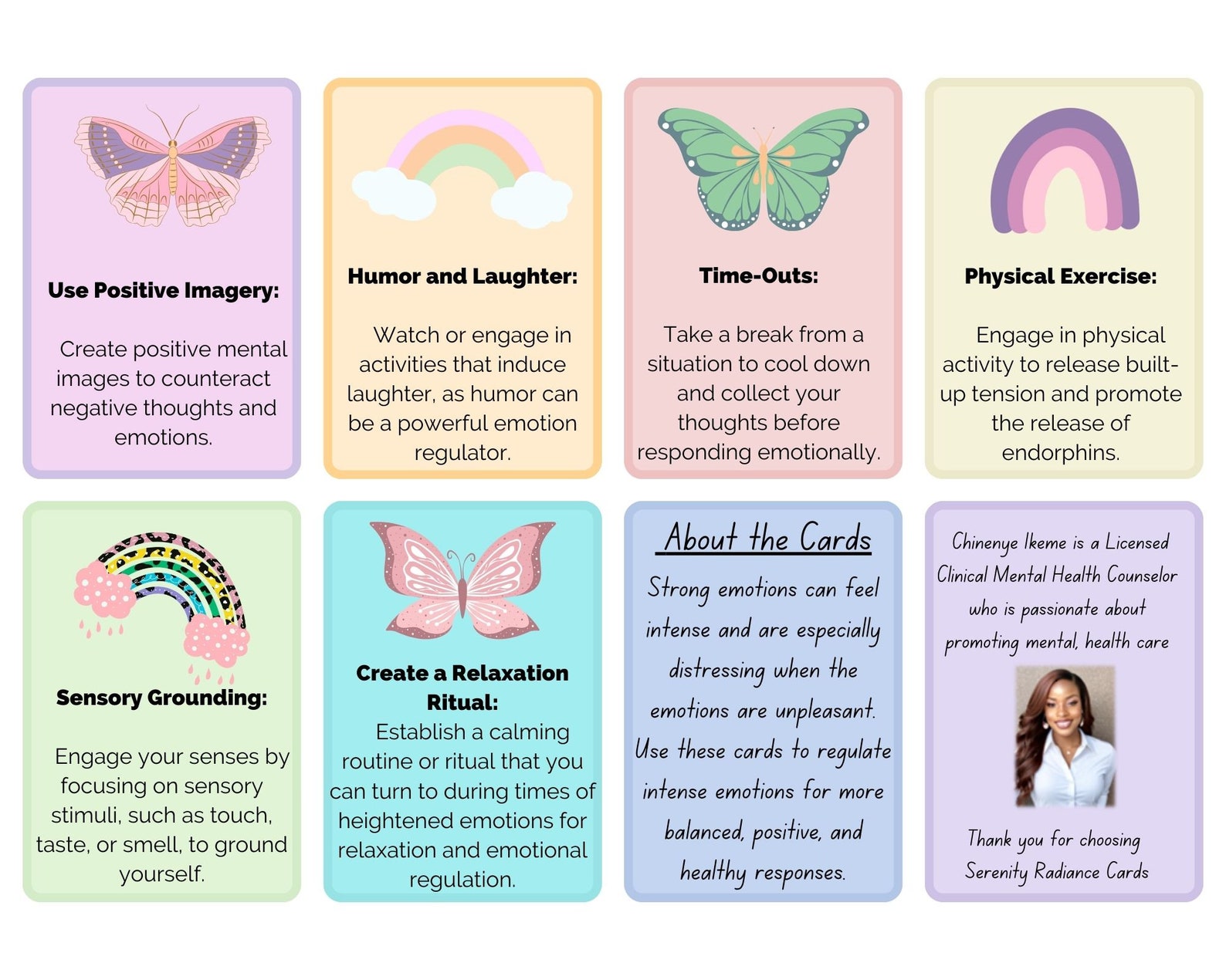 30 Emotion Regulation Activities Deck, Therapeutic Cards, Self-care ...