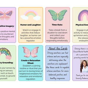 30 Emotion Regulation Activities Deck, Therapeutic Cards, Self-care ...