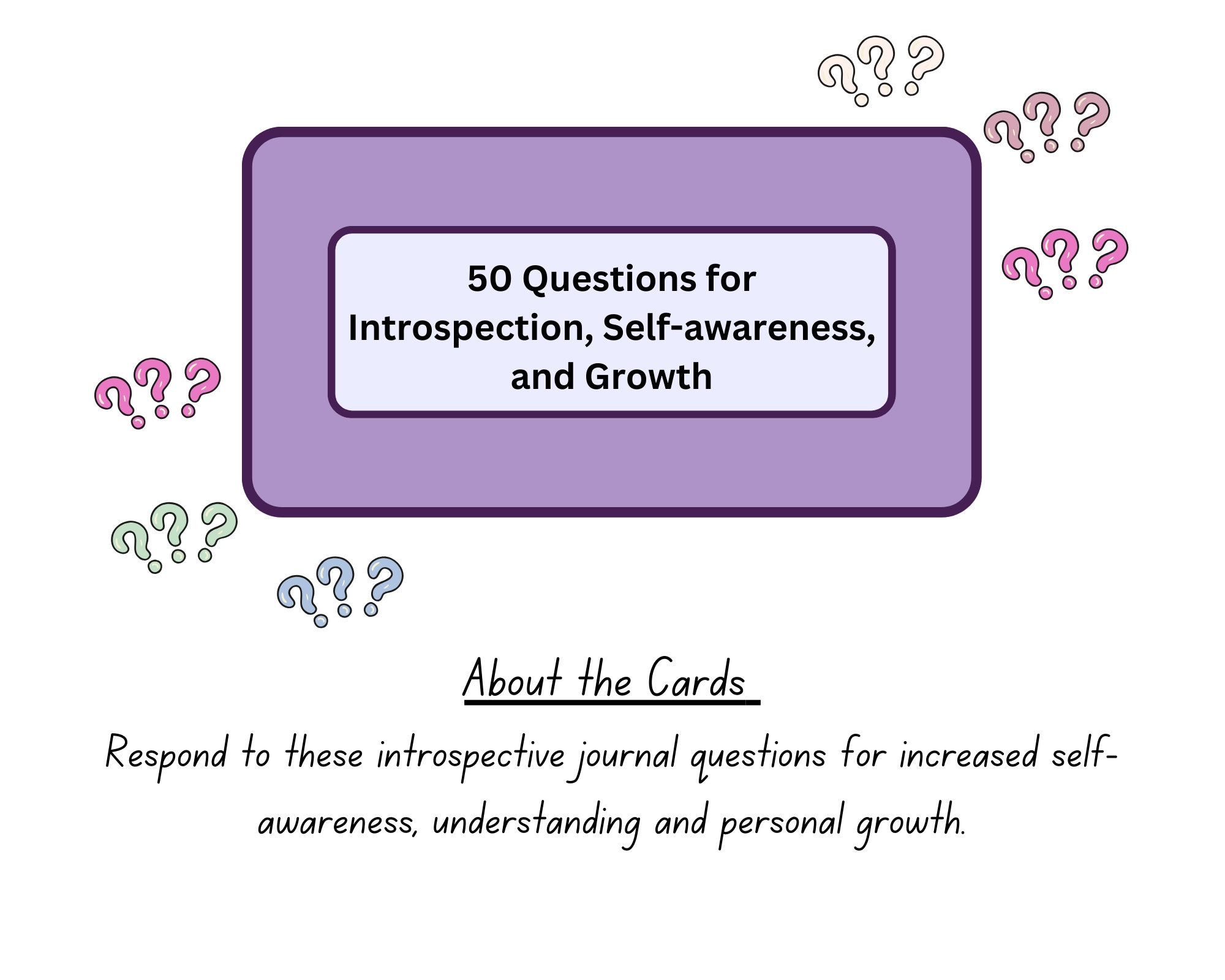 Self-awareness Journal Questions Bundle, Mindful Growth Prompts ...