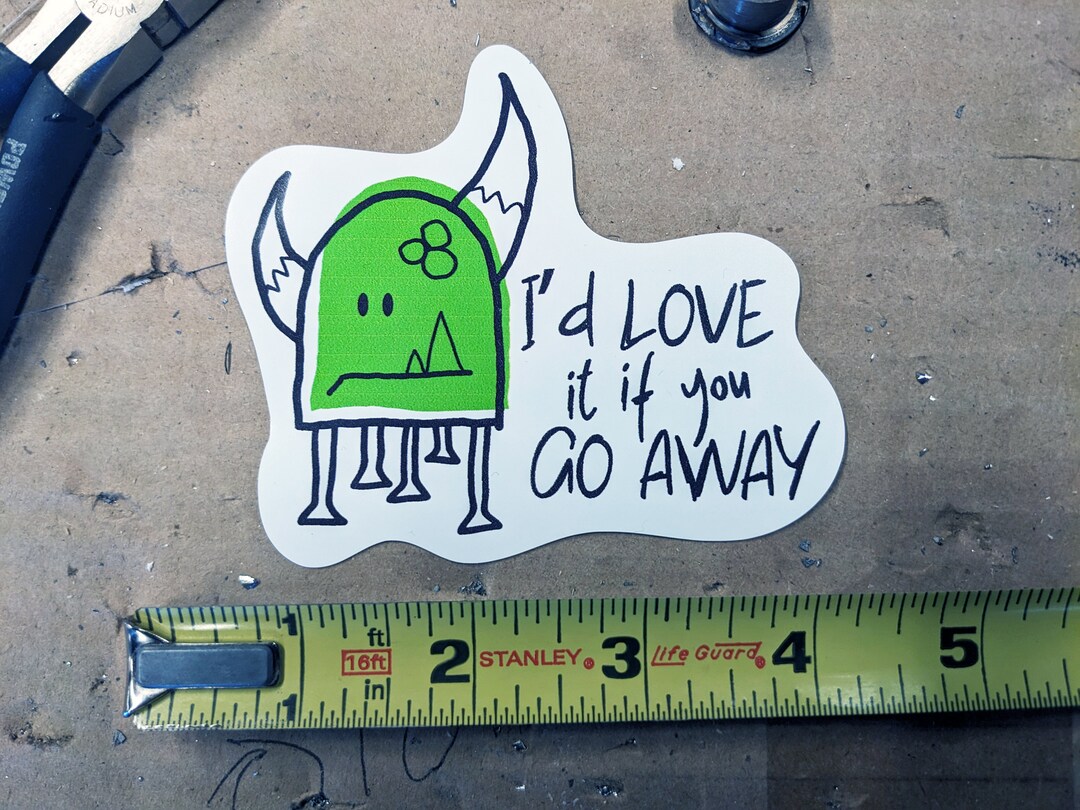 Obscene Rude Sticker I'd Love It - Etsy