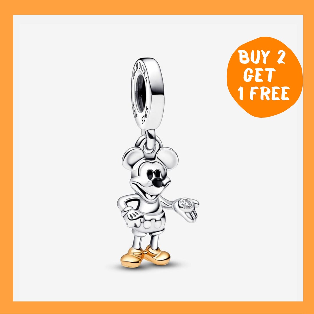 Disney 100th Anniversary Mickey Mouse Dangle Charm, Charms for Pandora ...