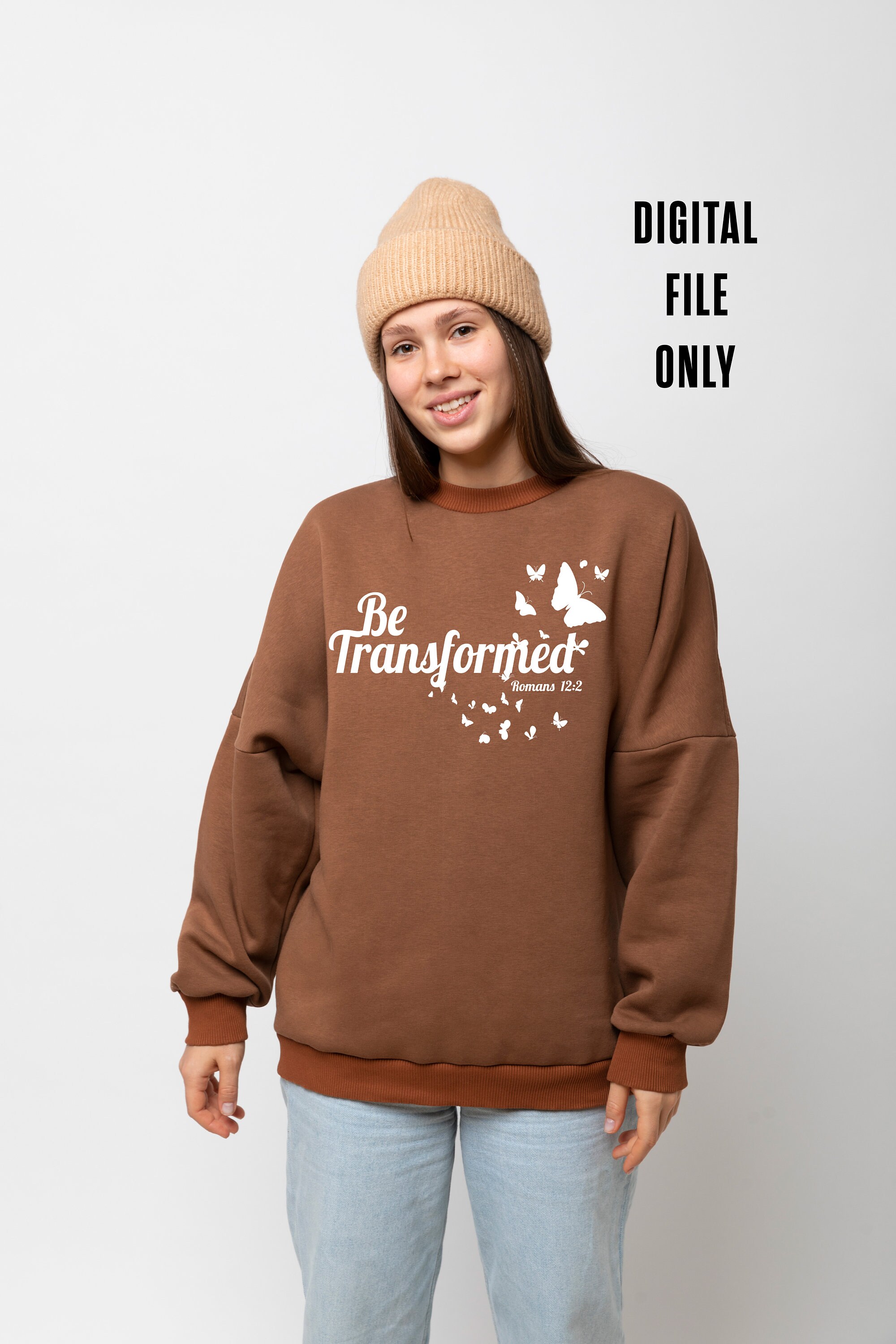 Be Transformed Vector Christian Designs PNG Digital Download Aesthetic ...