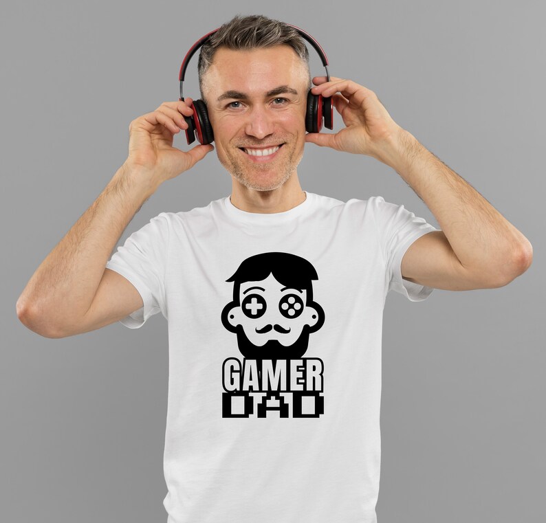 Gamer Dad Vector Father Designs PNG Digital Download Aesthetic Hoodie ...