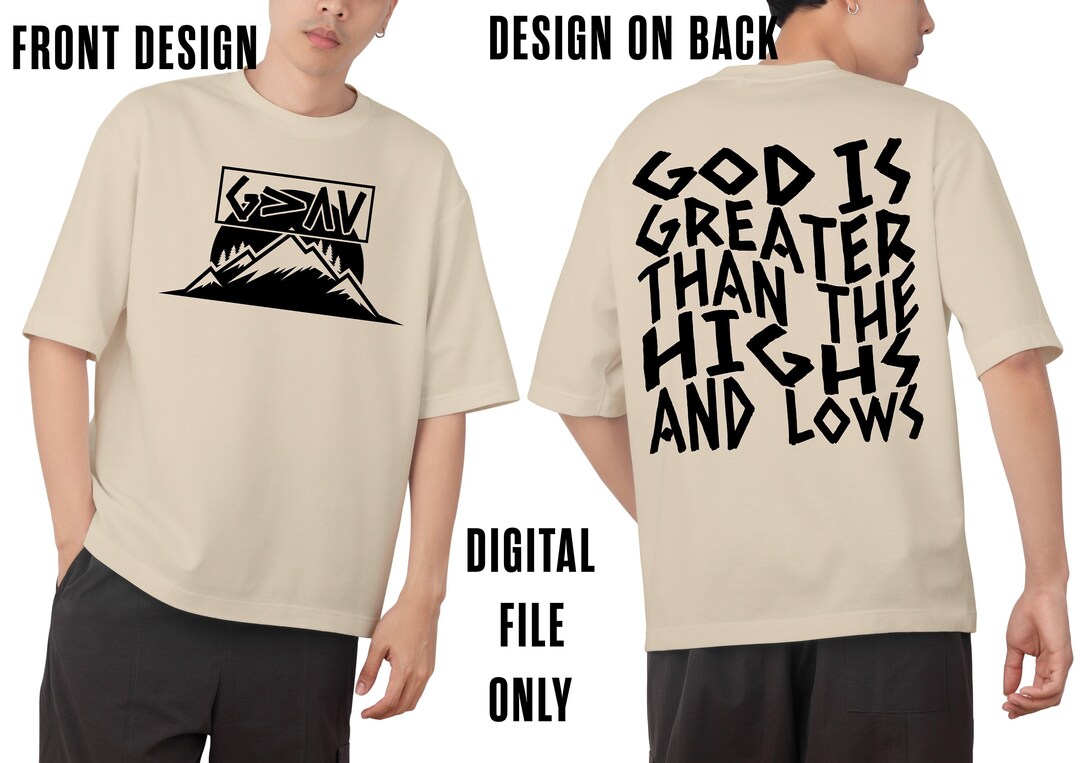 God is Greater Vector Christian Designs PNG Digital Download Easter ...