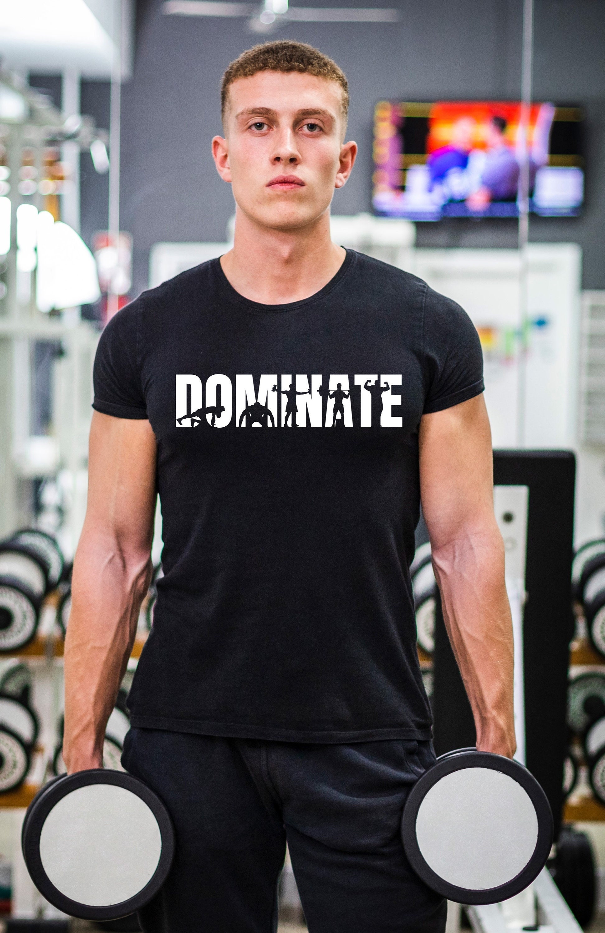 Dominate Gym Workout Design: Father's Day T-shirt SVG PNG (digital ...