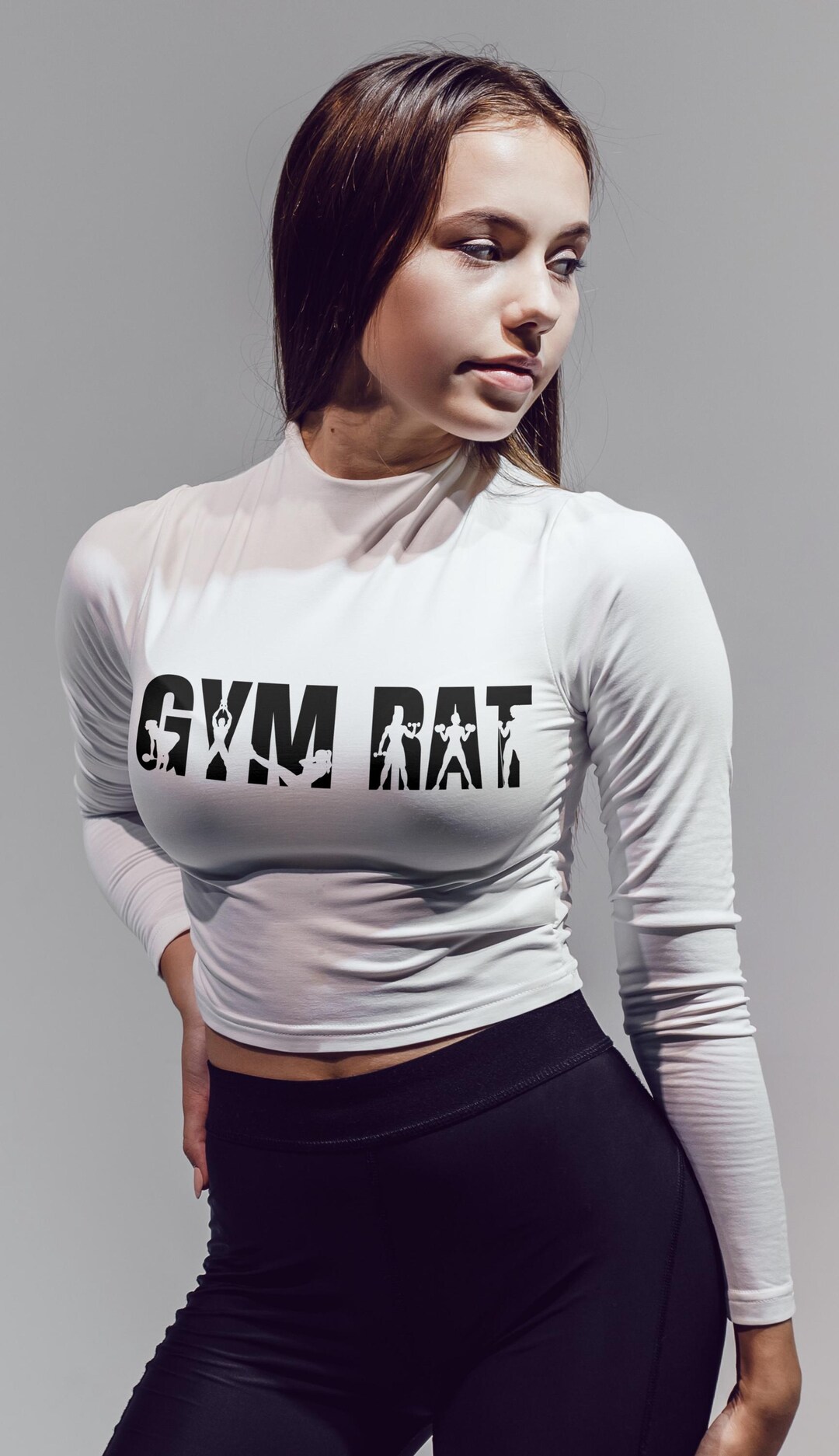Gym Rat Female Vector Design: PNG SVG Cricut Sublimation (digital ...