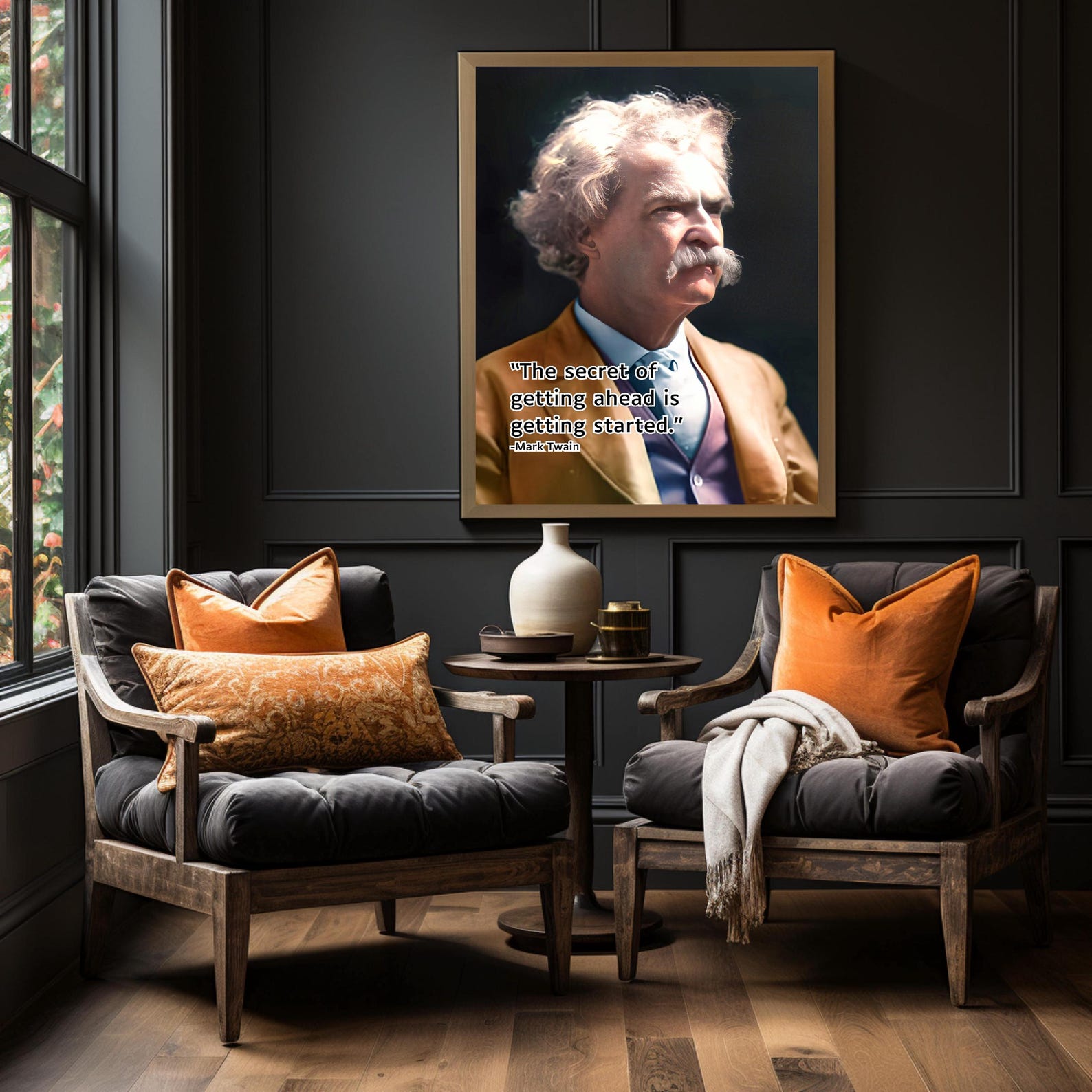 Mark Twain Quote Poster: Motivational Literary Wall Art - Etsy