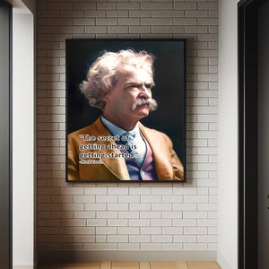 Mark Twain Quote Poster: Motivational Literary Wall Art - Etsy