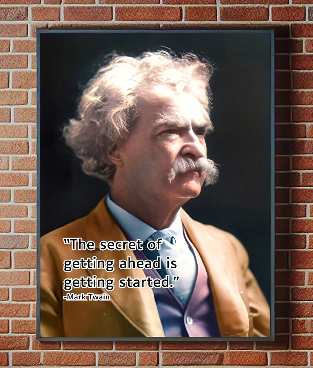 Mark Twain Quote Poster: Motivational Literary Wall Art - Etsy