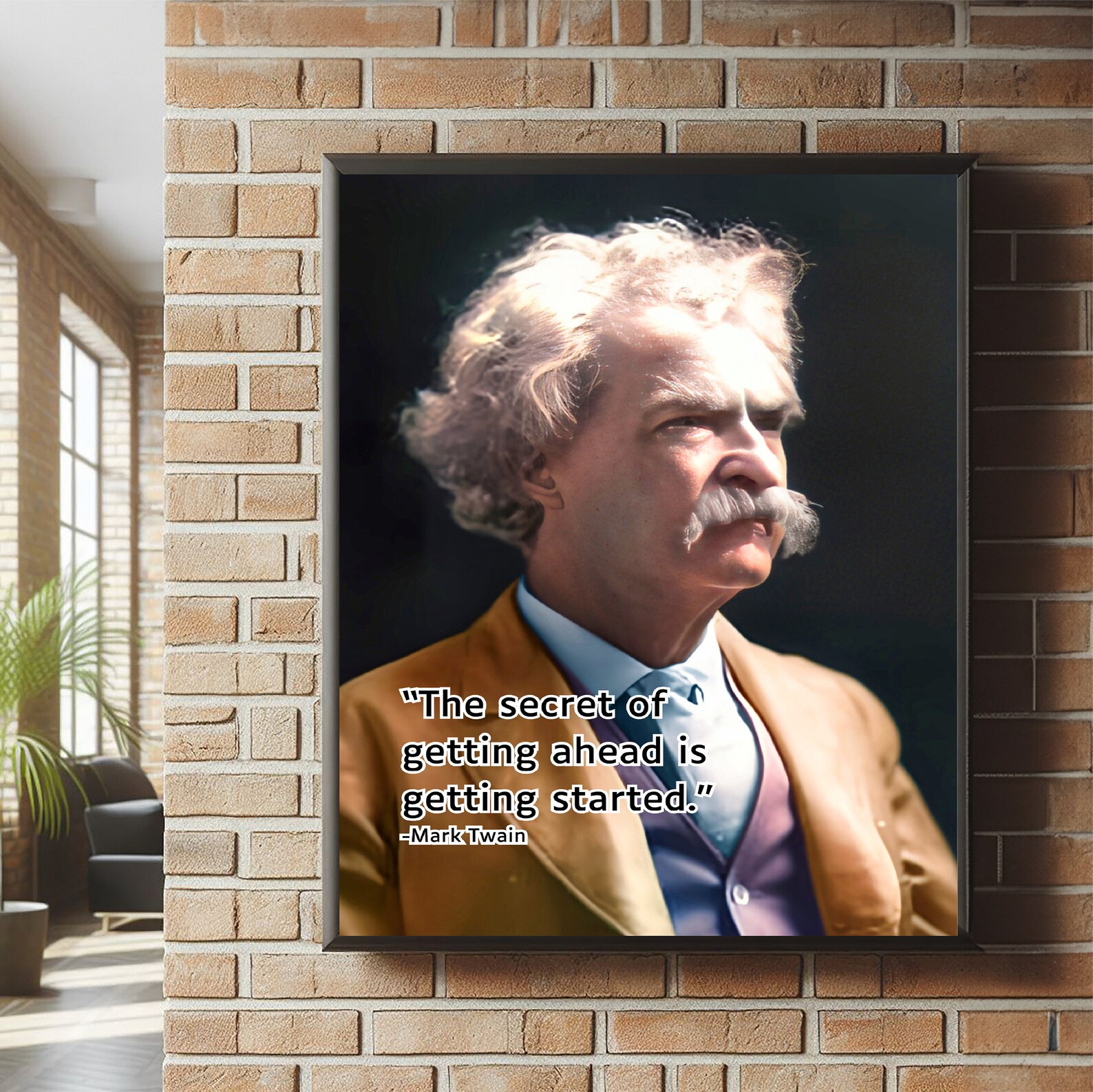Mark Twain Quote Poster: Motivational Literary Wall Art - Etsy