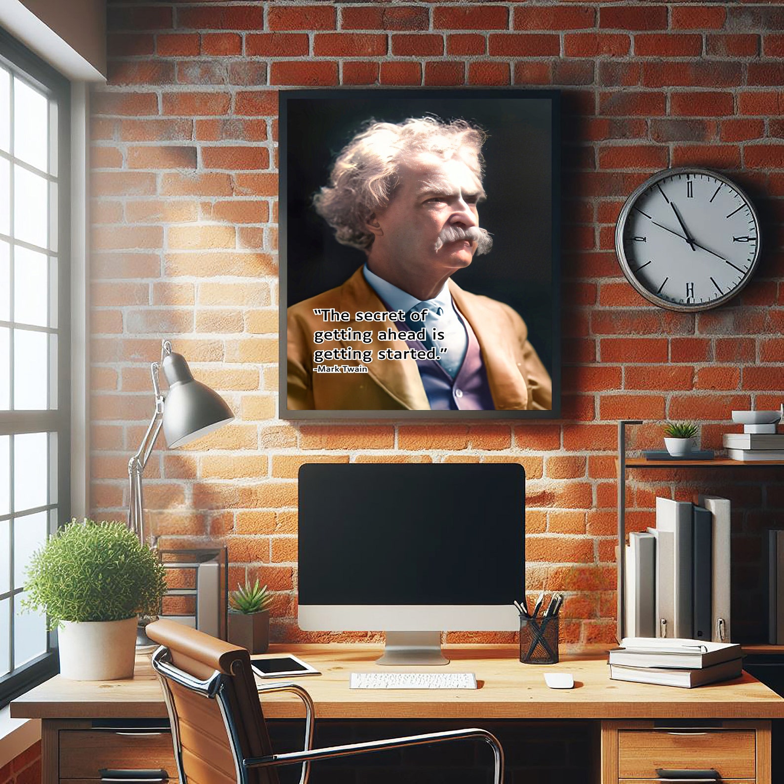 Mark Twain Quote Poster: Motivational Literary Wall Art - Etsy