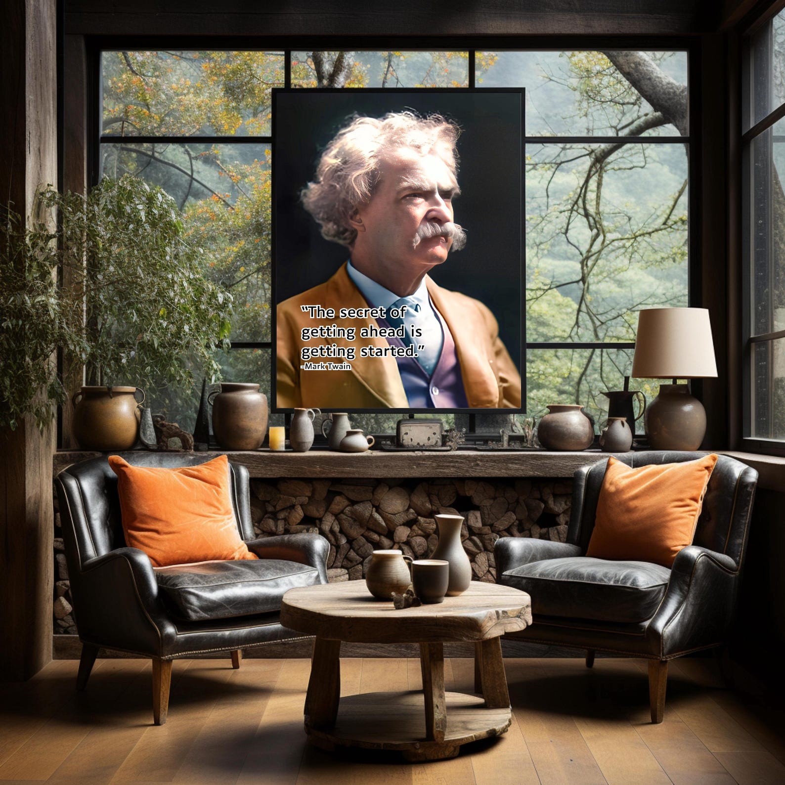 Mark Twain Quote Poster: Motivational Literary Wall Art - Etsy