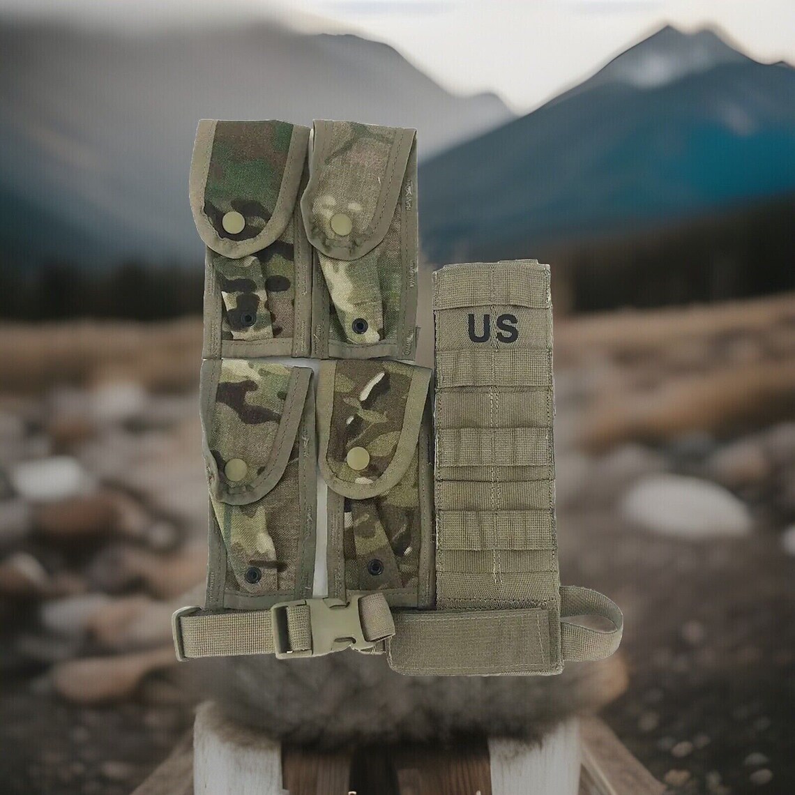 USGI OCP Multicam Molle LEG Extender Pouch Complete Set - Etsy
