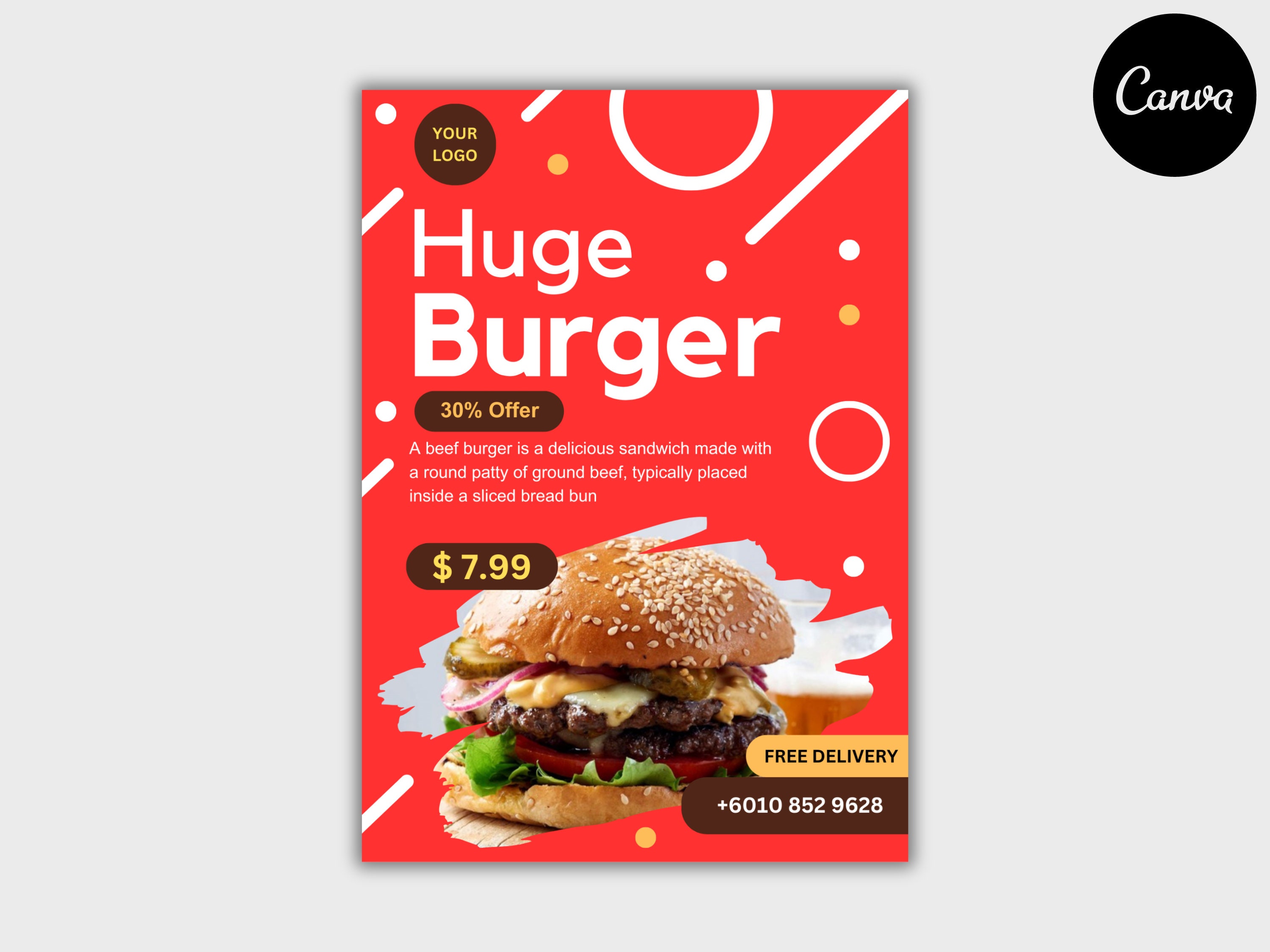 Food Business Flyer Template - Etsy