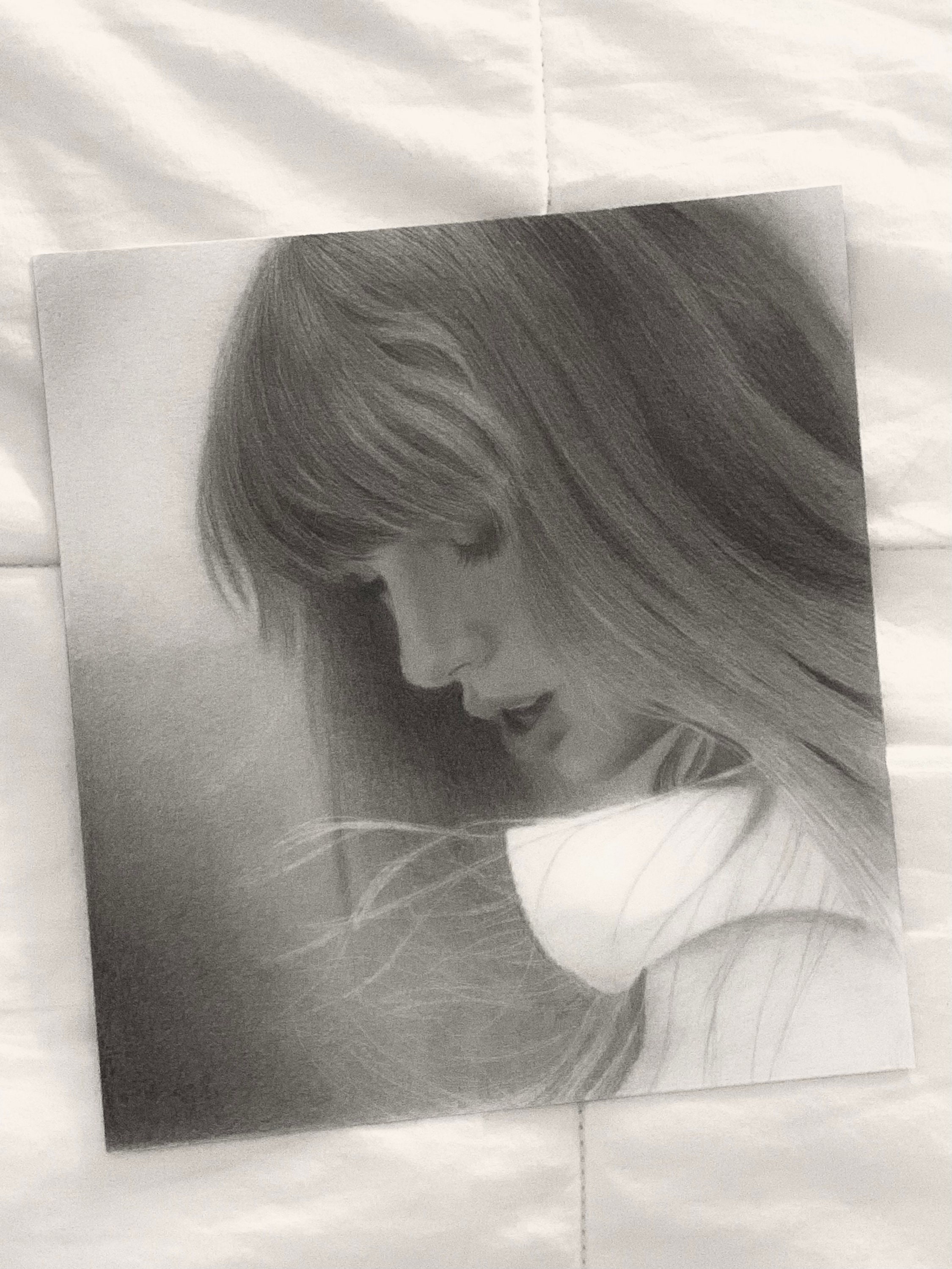 Taylor Swift TTPD the Albatross Back Cover Graphite Drawing print - Etsy