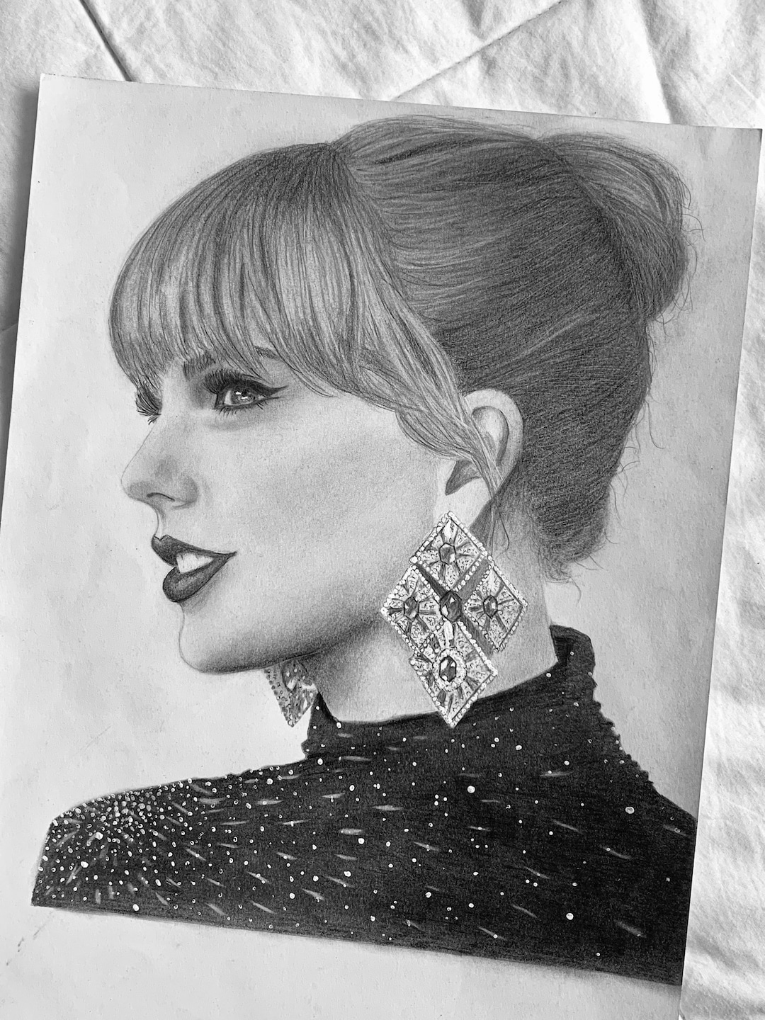 Taylor Swift Graphite Portrait - Etsy