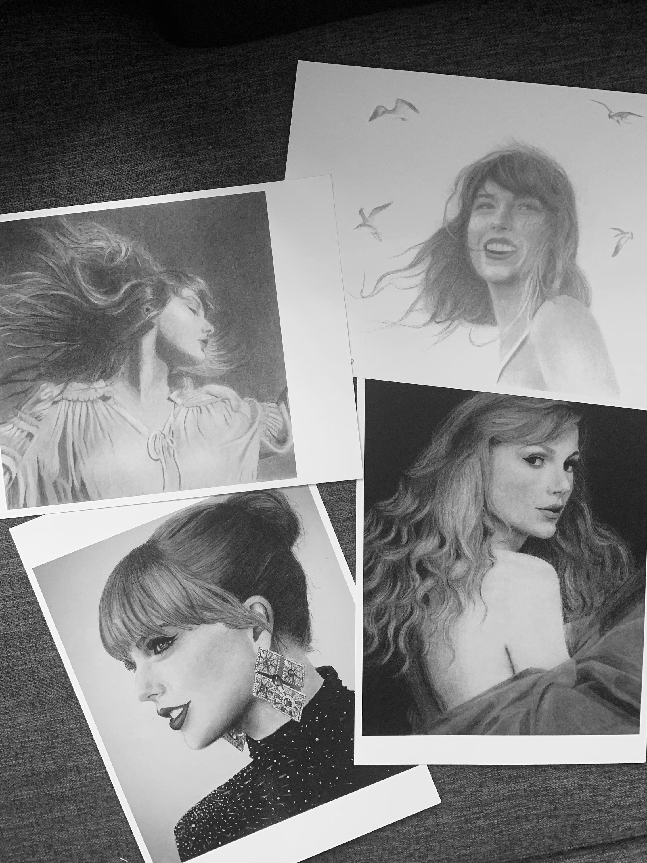 Taylor Swift Graphite Portrait - Etsy