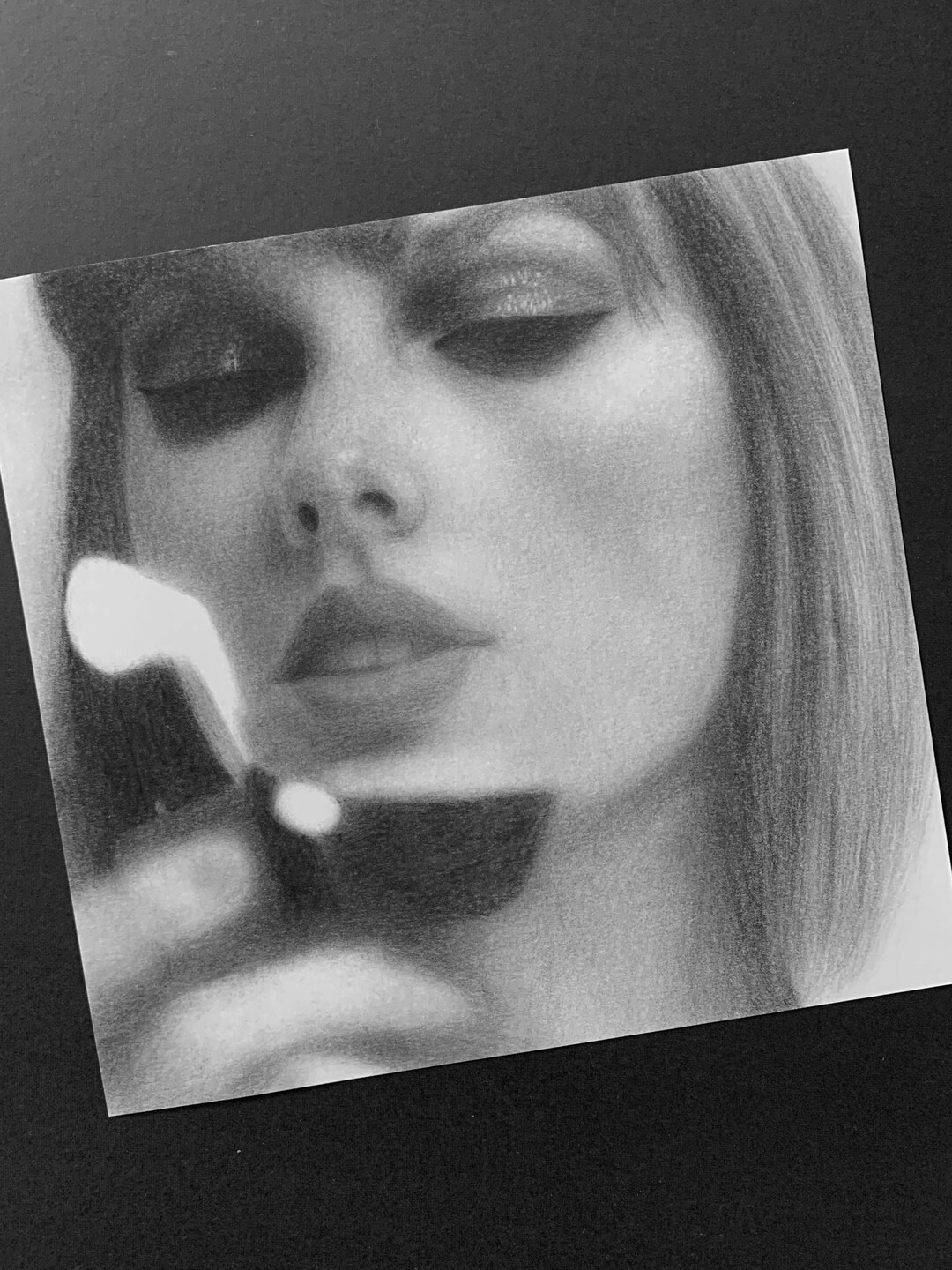 Taylor Swift Midnights Graphite Drawing (print) - Etsy