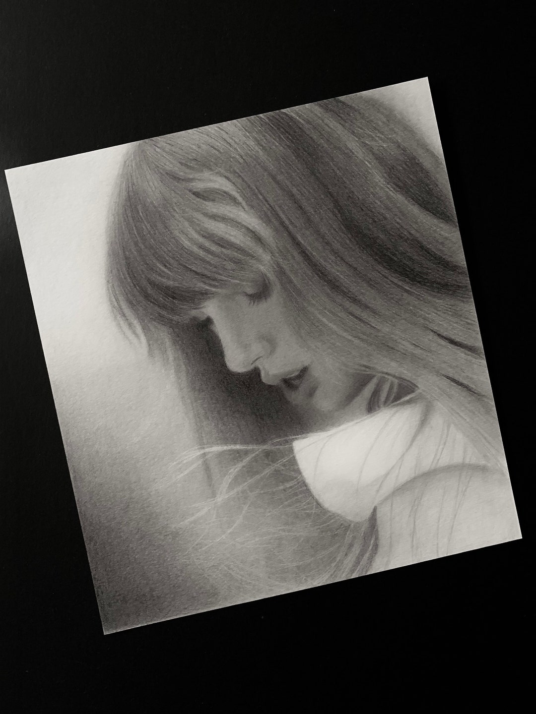 Taylor Swift TTPD the Albatross Back Cover Graphite Drawing print - Etsy
