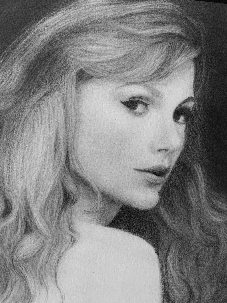 Taylor Swift Speak Now TV Graphite Drawing - Etsy