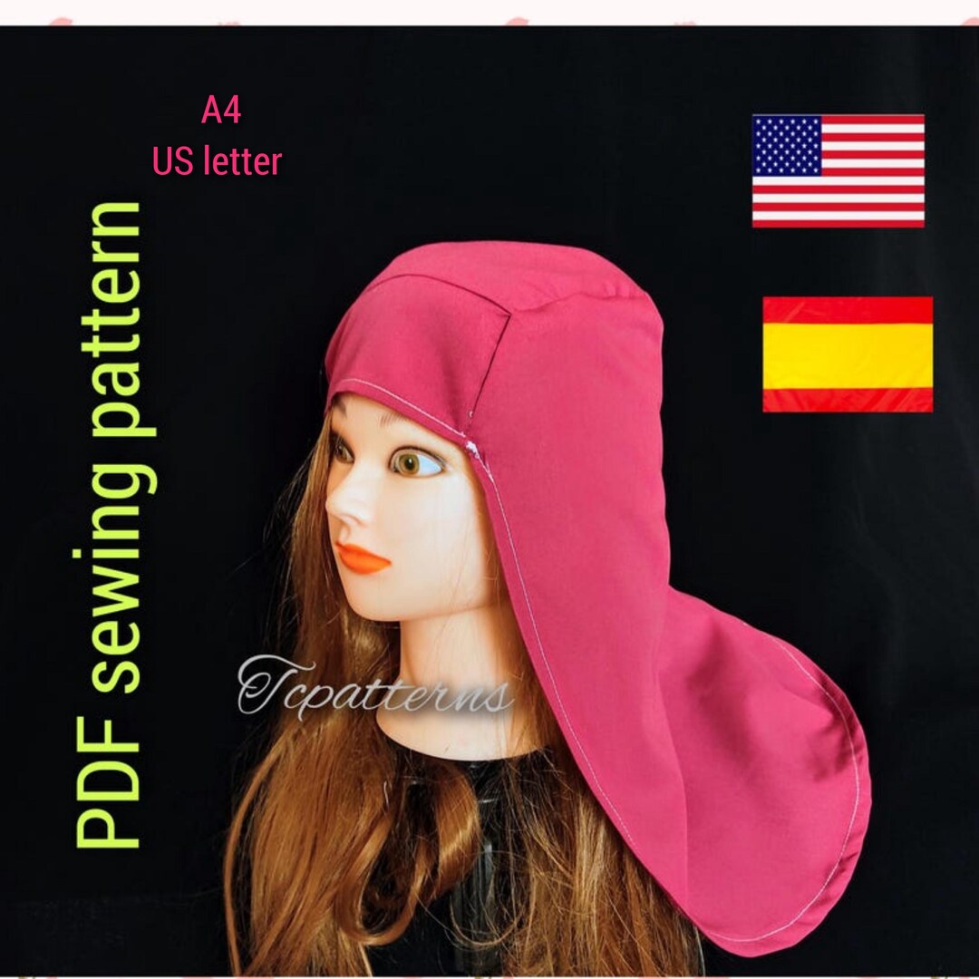 DIY Pattern and Instructions Long Hat,medieval Cap Pattern,14th Century ...