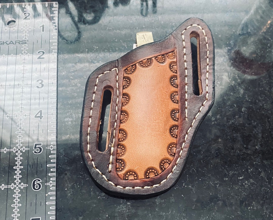 Leather Pancake Knife Sheath - Etsy