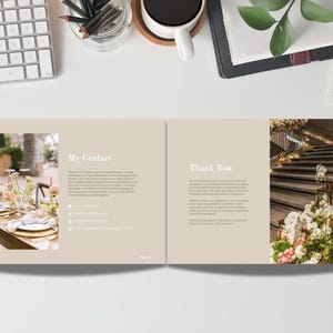 Florist Portfolio Template Canva | Digital Business Lookbook | Wedding ...