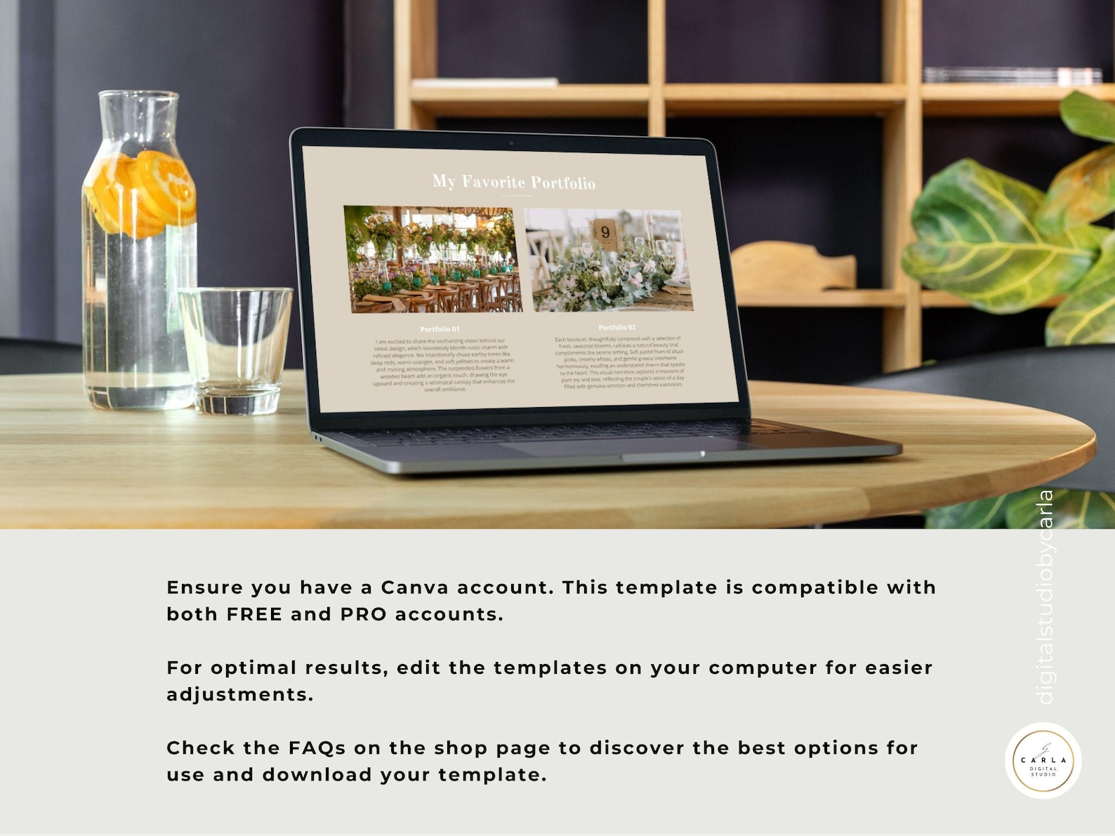 Florist Portfolio Template Canva | Digital Business Lookbook | Wedding ...